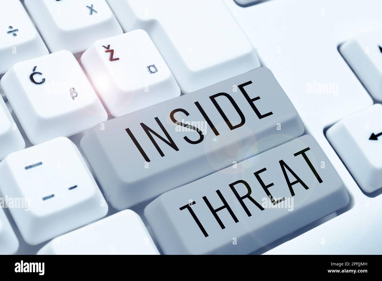 Text sign showing Inside Threat. Business showcase Information that ...