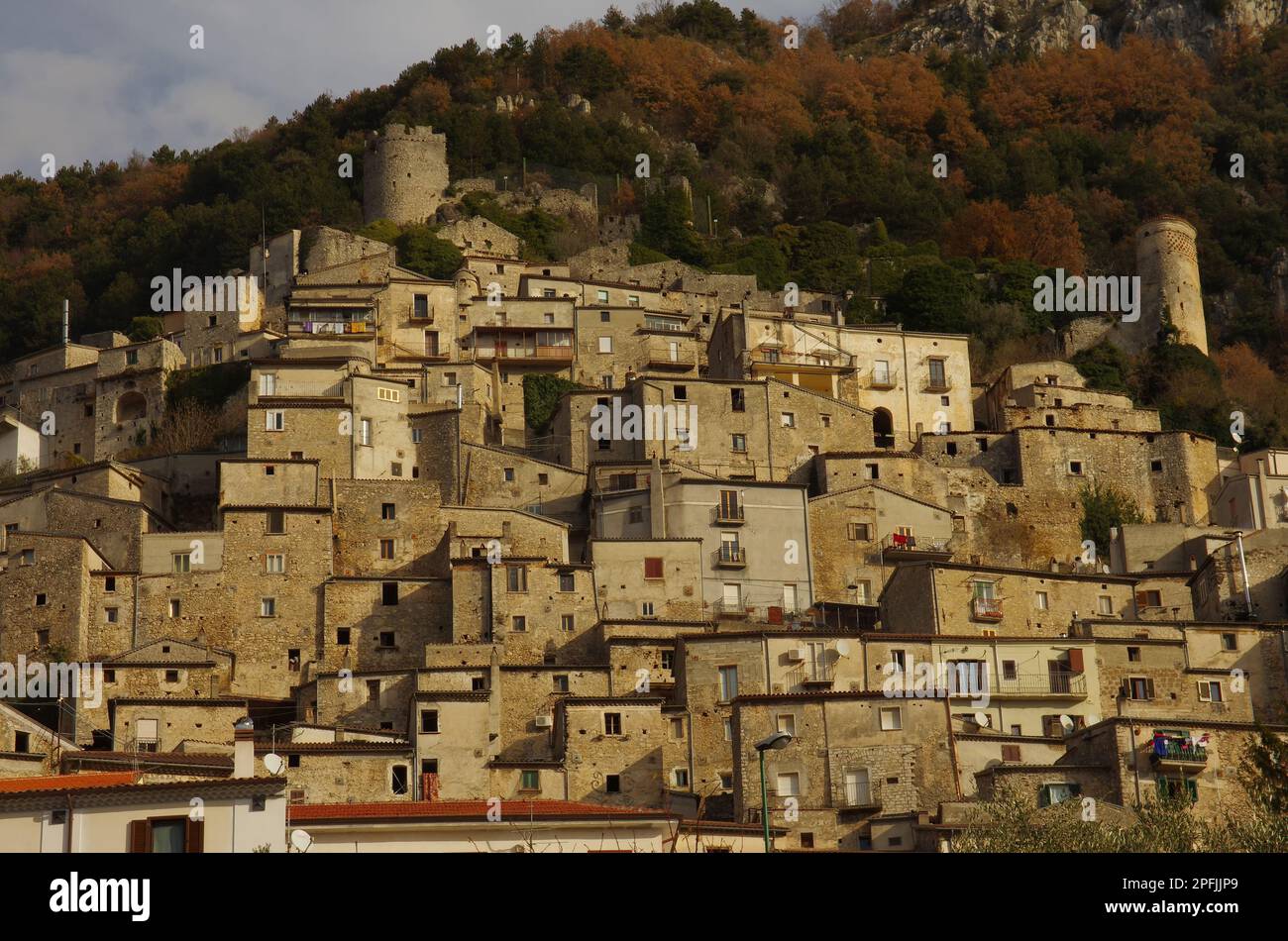 Pesche - Isernia - Molise - Ancient stone houses of a characteristic ...
