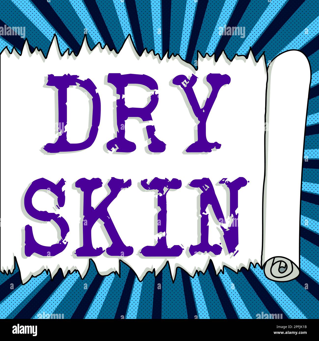 Conceptual caption Dry Skin. Internet Concept uncomfortable condition ...