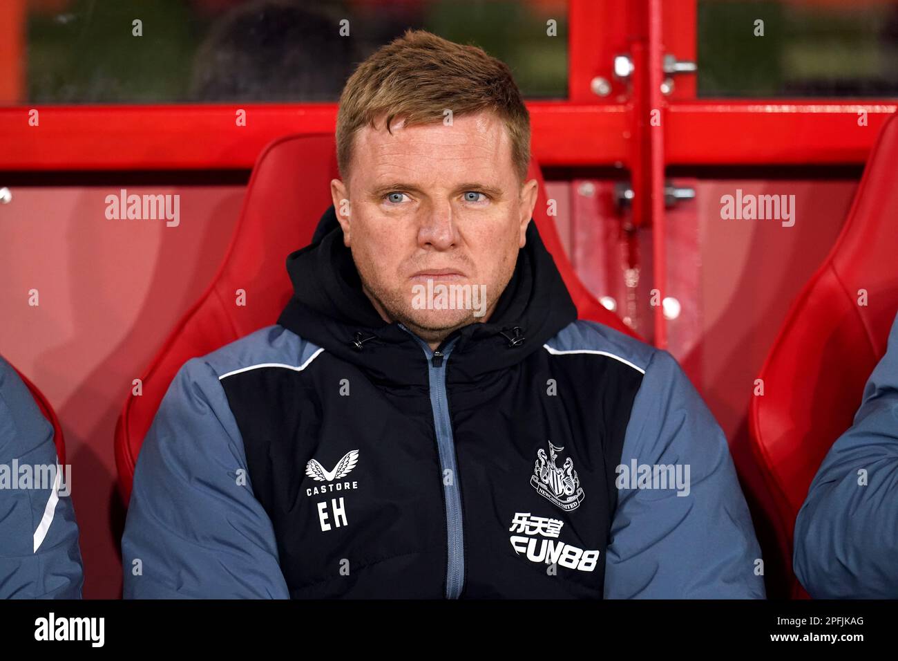 Newcastle United manager Eddie Howe during the Premier League match at ...