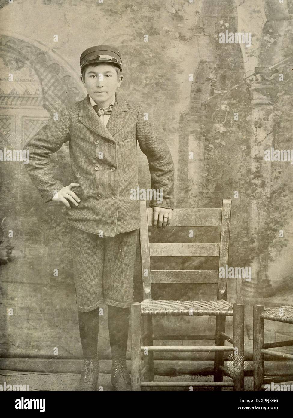 Child Labor 1900. Child Worker. Boy in Uniform, Possibly a Messenger ...