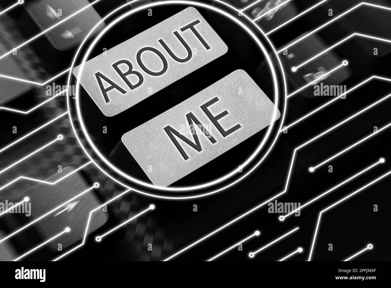 Inspiration showing sign About Me. Word for My Personal Characteristics ...