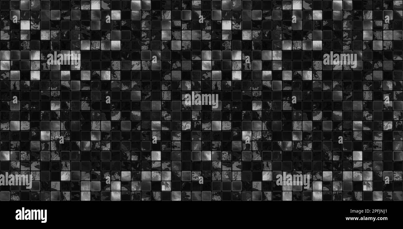 Seamless modern glossy black ceramic tile background texture. Luxury ...