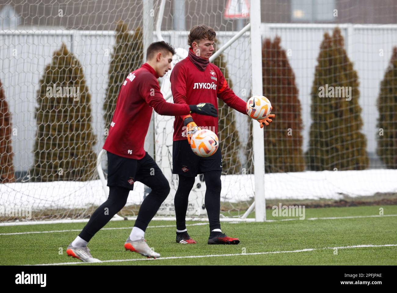 MOSCOW, RUSSIA, MARCH 16, 2023. Training of Spartak players before the ...