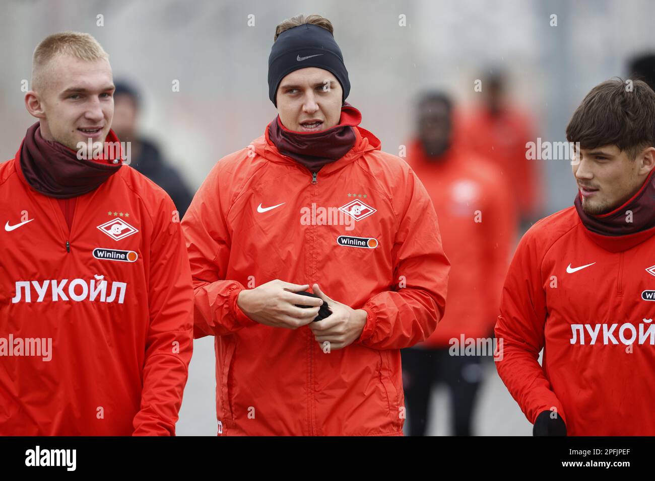 MOSCOW, RUSSIA, MARCH 16, 2023. Training of Spartak players before the ...