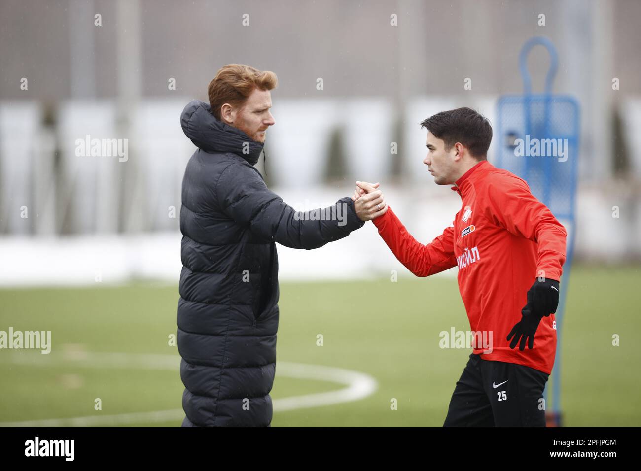 MOSCOW, RUSSIA, MARCH 16, 2023. Training of Spartak players before the ...