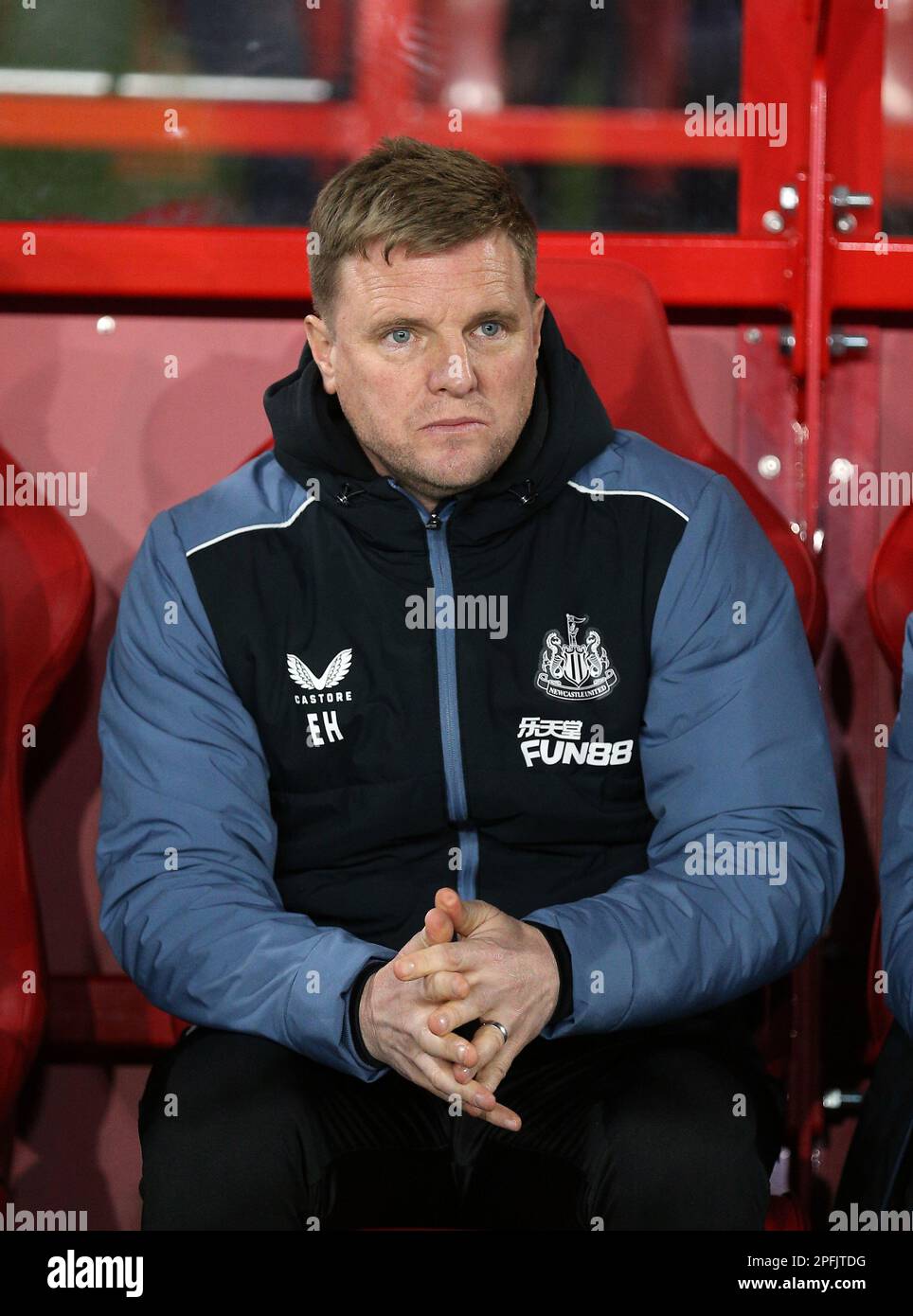 Newcastle United manager Eddie Howe during the Premier League match at ...