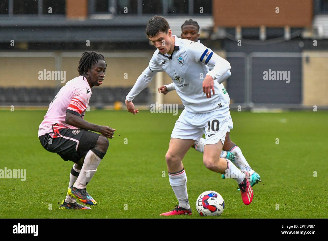 Swansea, Wales. 17 March 2023. Joel Cotterill of Swansea City under ...