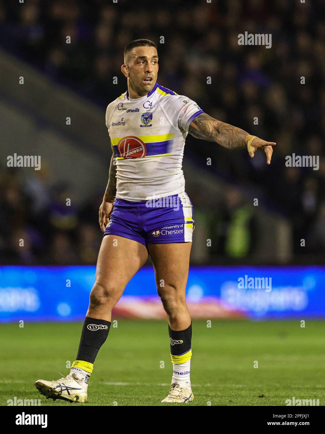 Warrington, UK. 17th Mar, 2023. Paul Vaughan #10 of Warrington Wolves ...