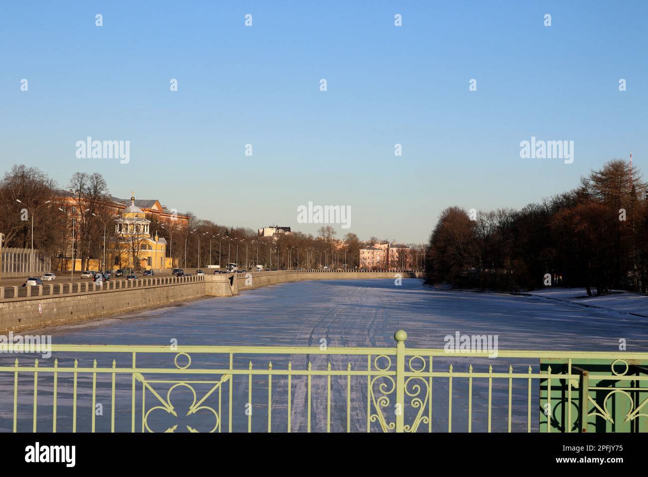 Russian Federation. Saint-Petersburg. View of Primorsky Avenue Stock ...