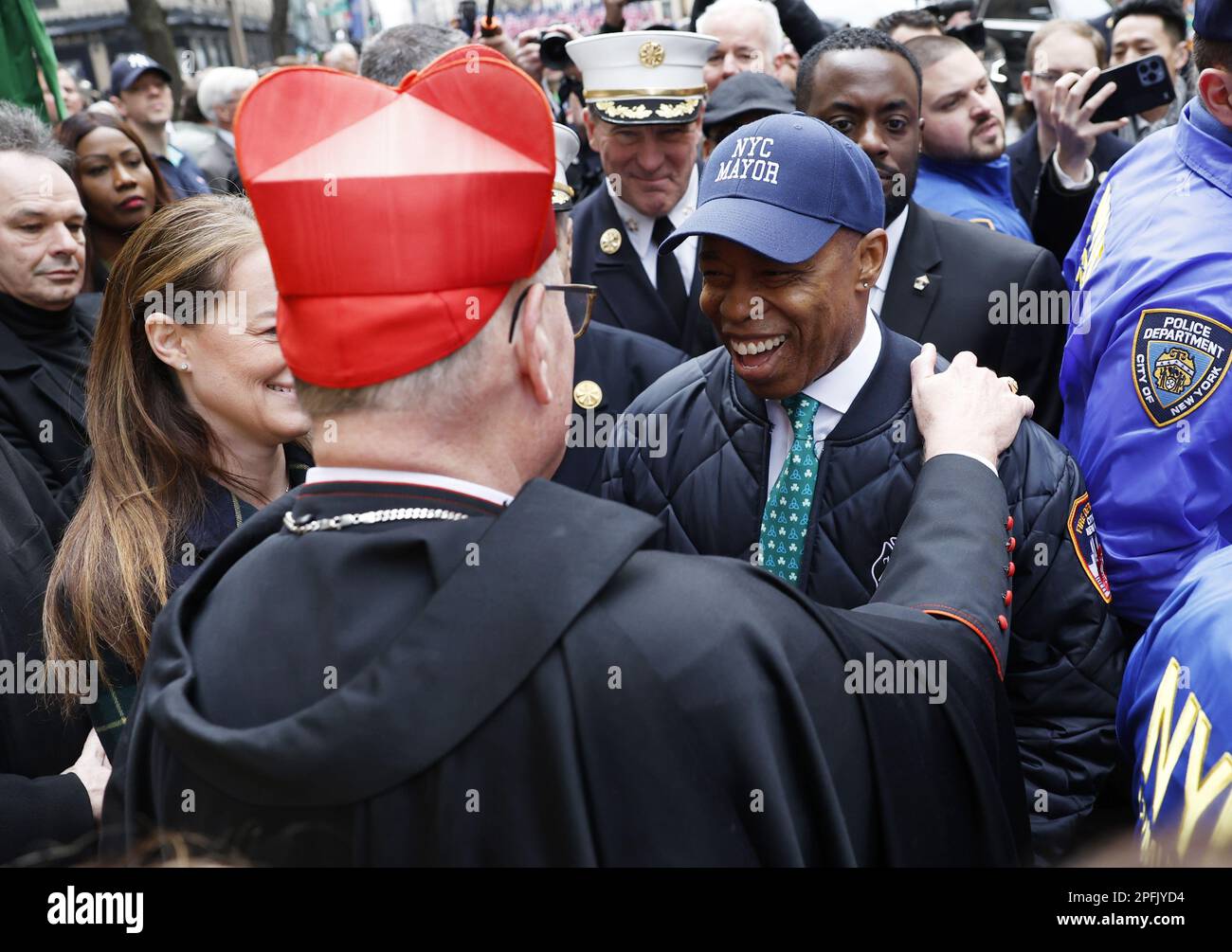 New York, United States. 17th Mar, 2023. New York City Mayor Eric Adams ...