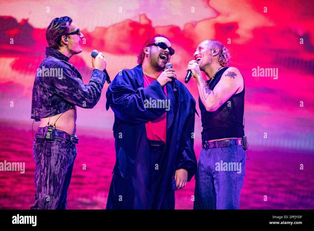 AMSTERDAM - The Hague band Goldband with Boaz Kok, Karel Gerlach, Milo ...