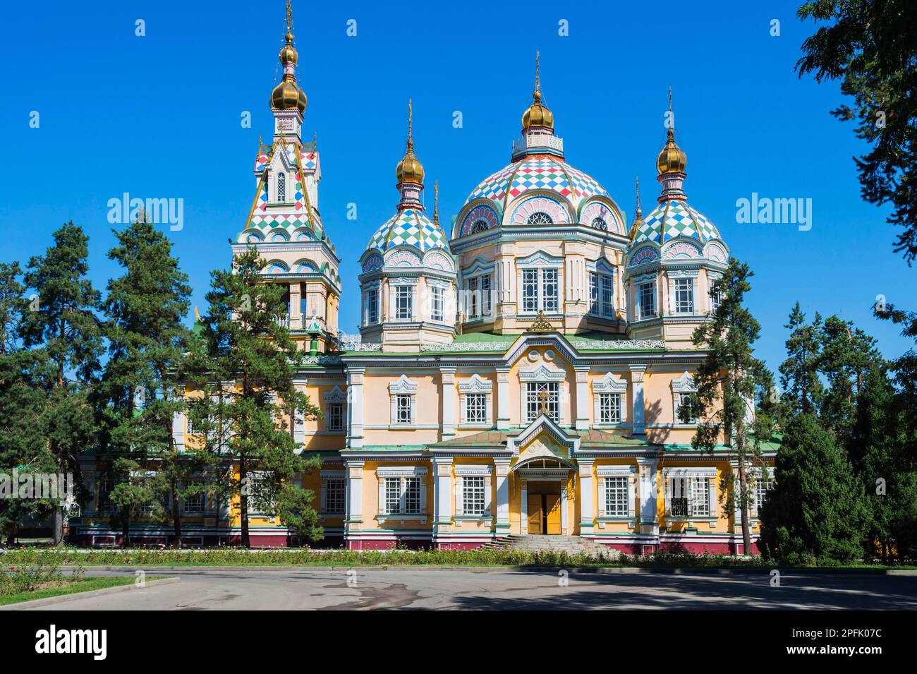 Ascension Cathedral, also known as Zenkov Cathedral, Panfilov Park ...