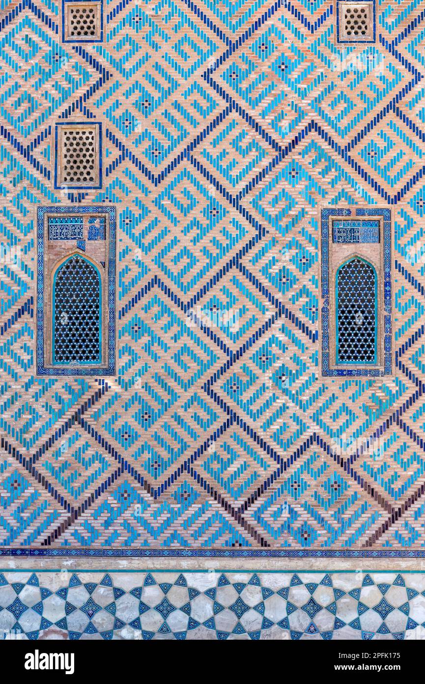 Khodja Ahmet Yasawi Mausoleum, Windows and Painted Tiles, Unesco World ...