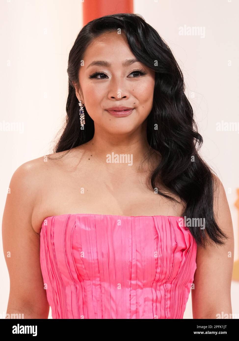Los Angeles, USA. 12th Mar, 2023. Stephanie Hsu walking on the red ...