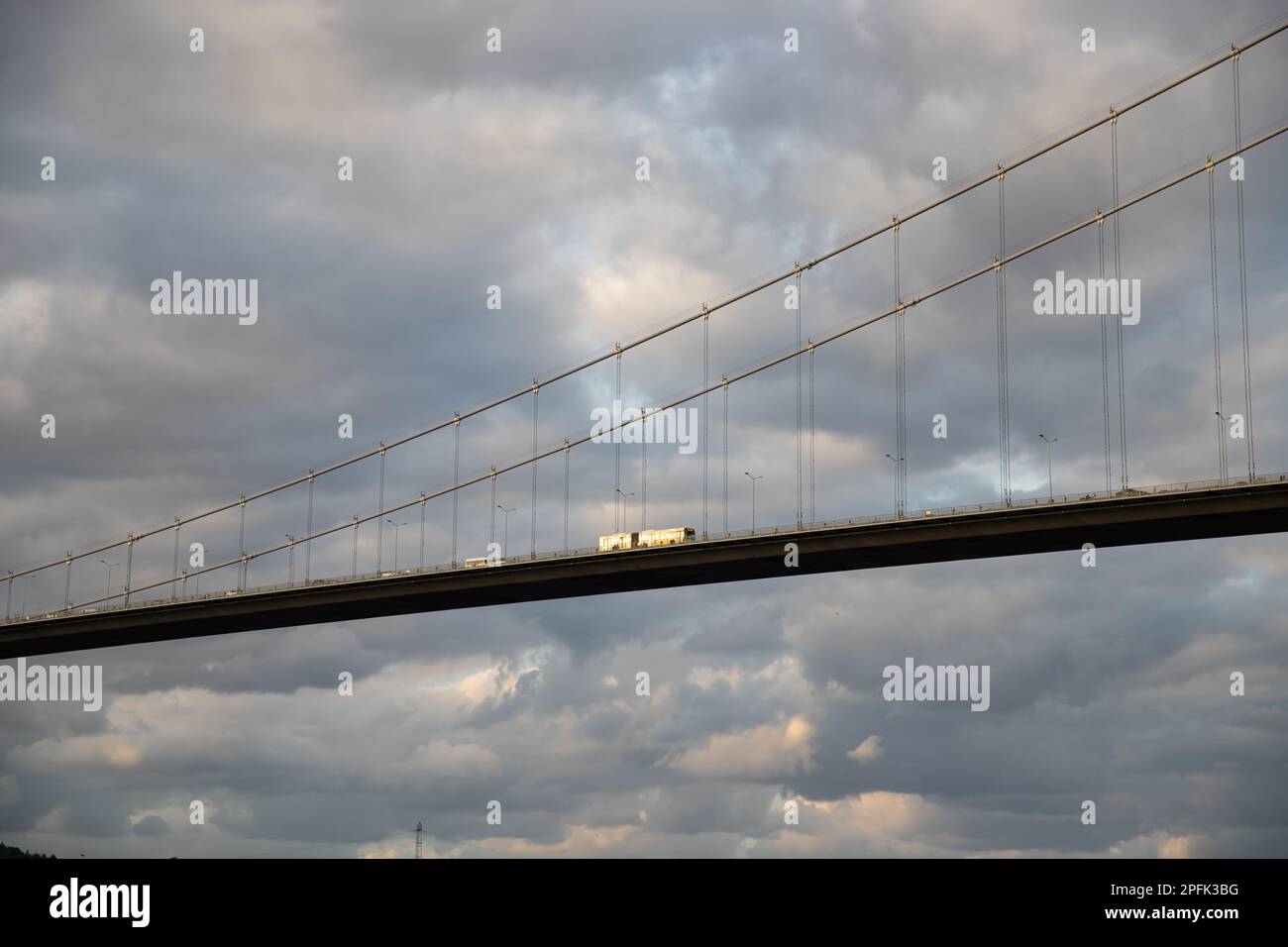 bridge photo with dramatic clouds background , geometric shaped bridge ...