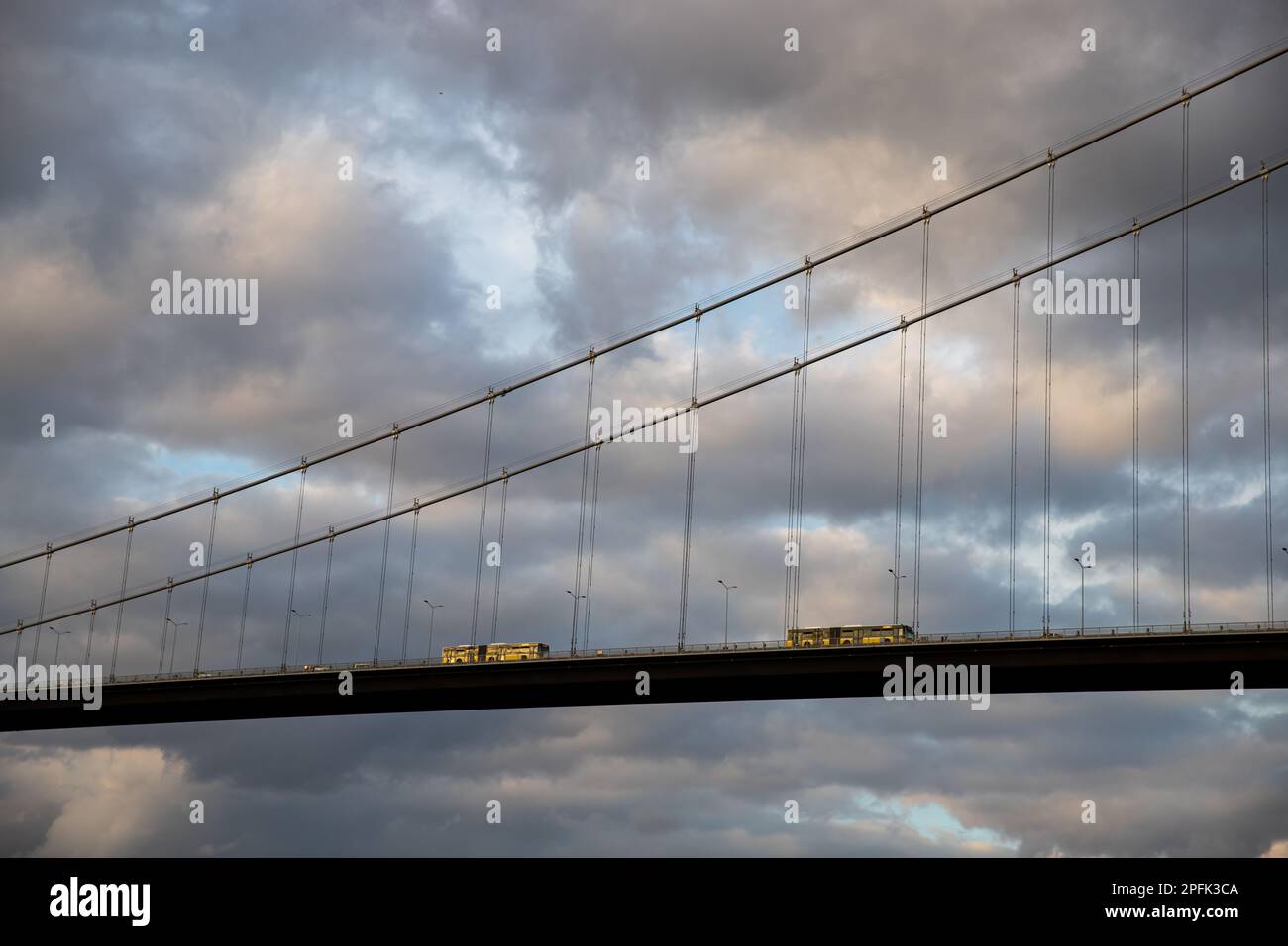 bridge photo with dramatic clouds background , geometric shaped bridge ...