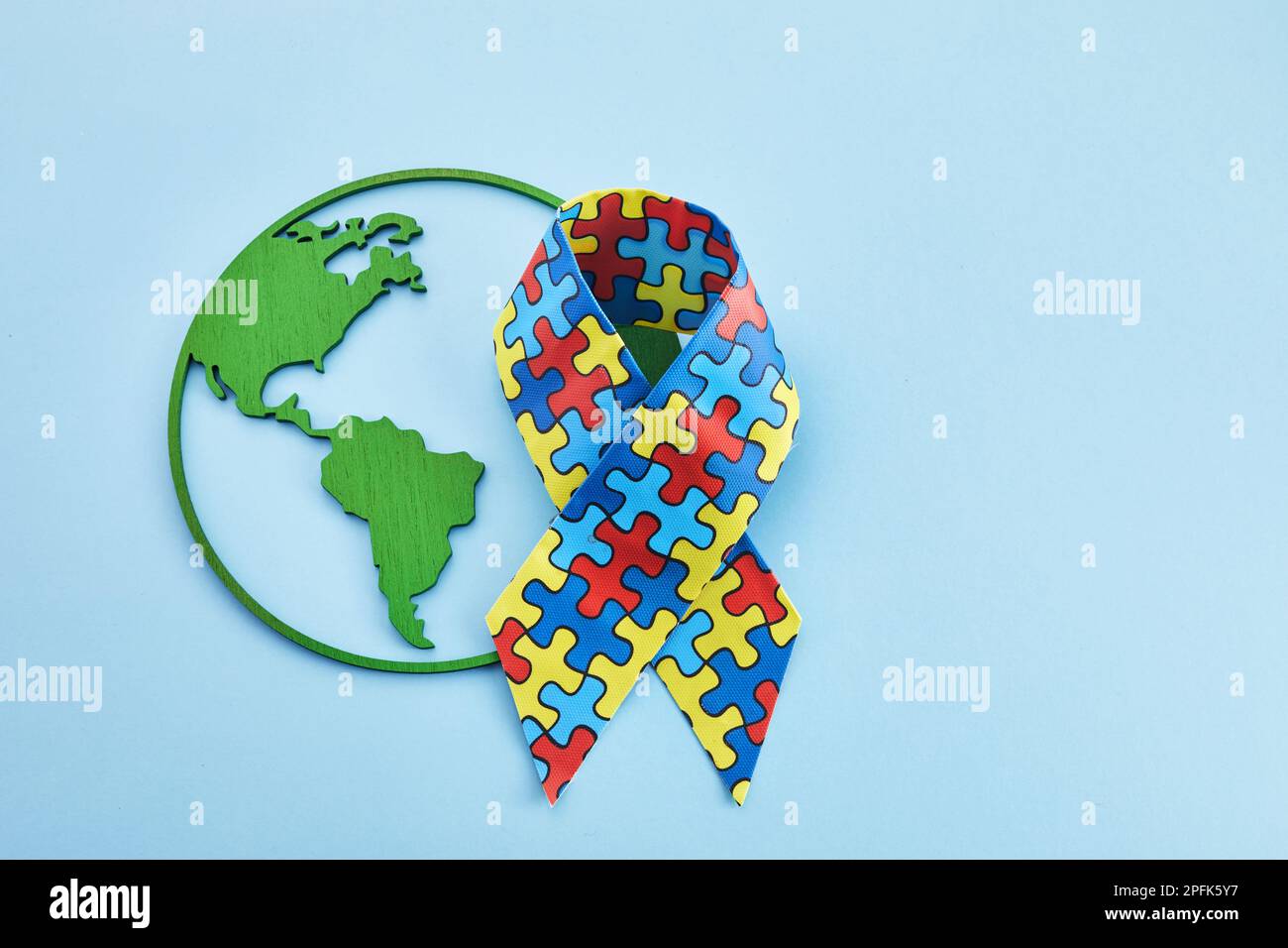 World Autism awareness and pride day or month with Puzzle pattern ...