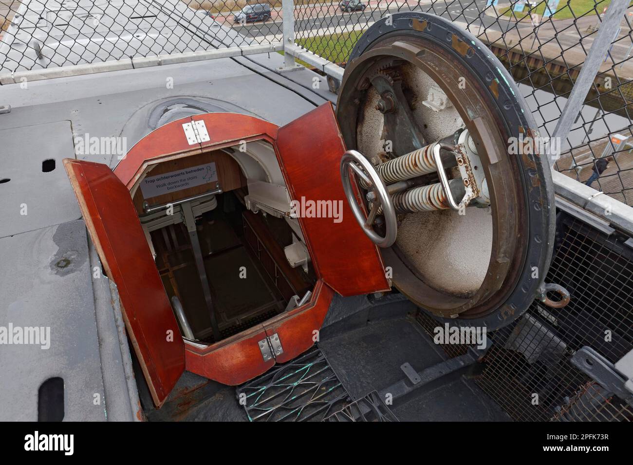 Submarine hatch, Submarine Tonijn, Naval Museum, Den Helder, Province ...