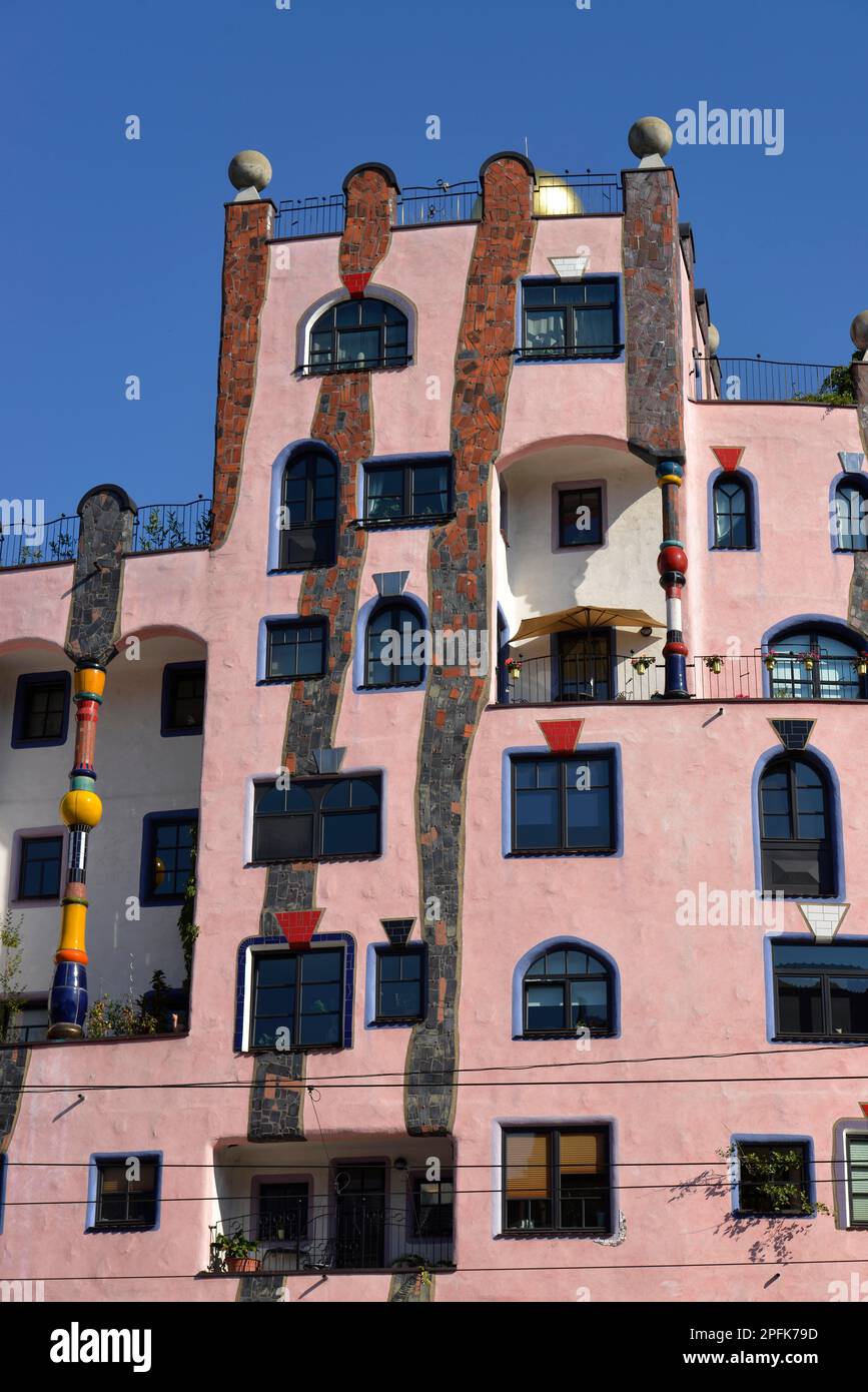 Green Citadel, Breiter Weg, Magdeburg, Saxony-Anhalt, Germany Stock ...