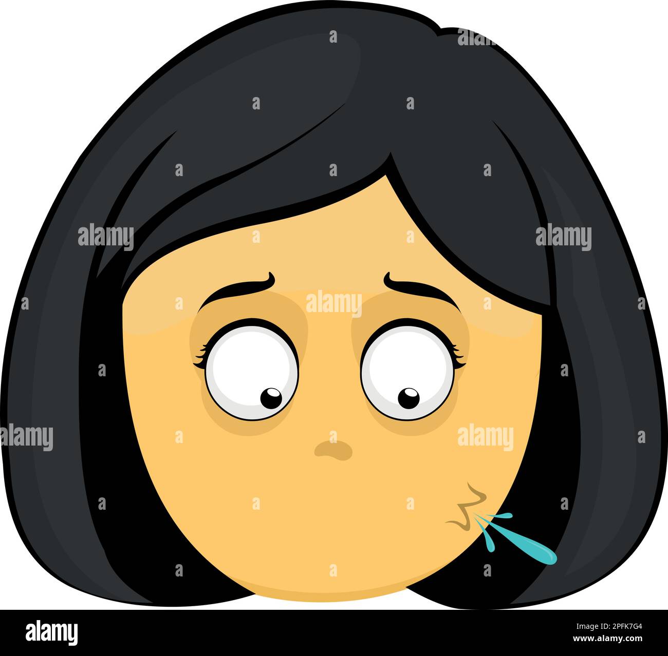 Girl spitting Stock Vector Images - Alamy