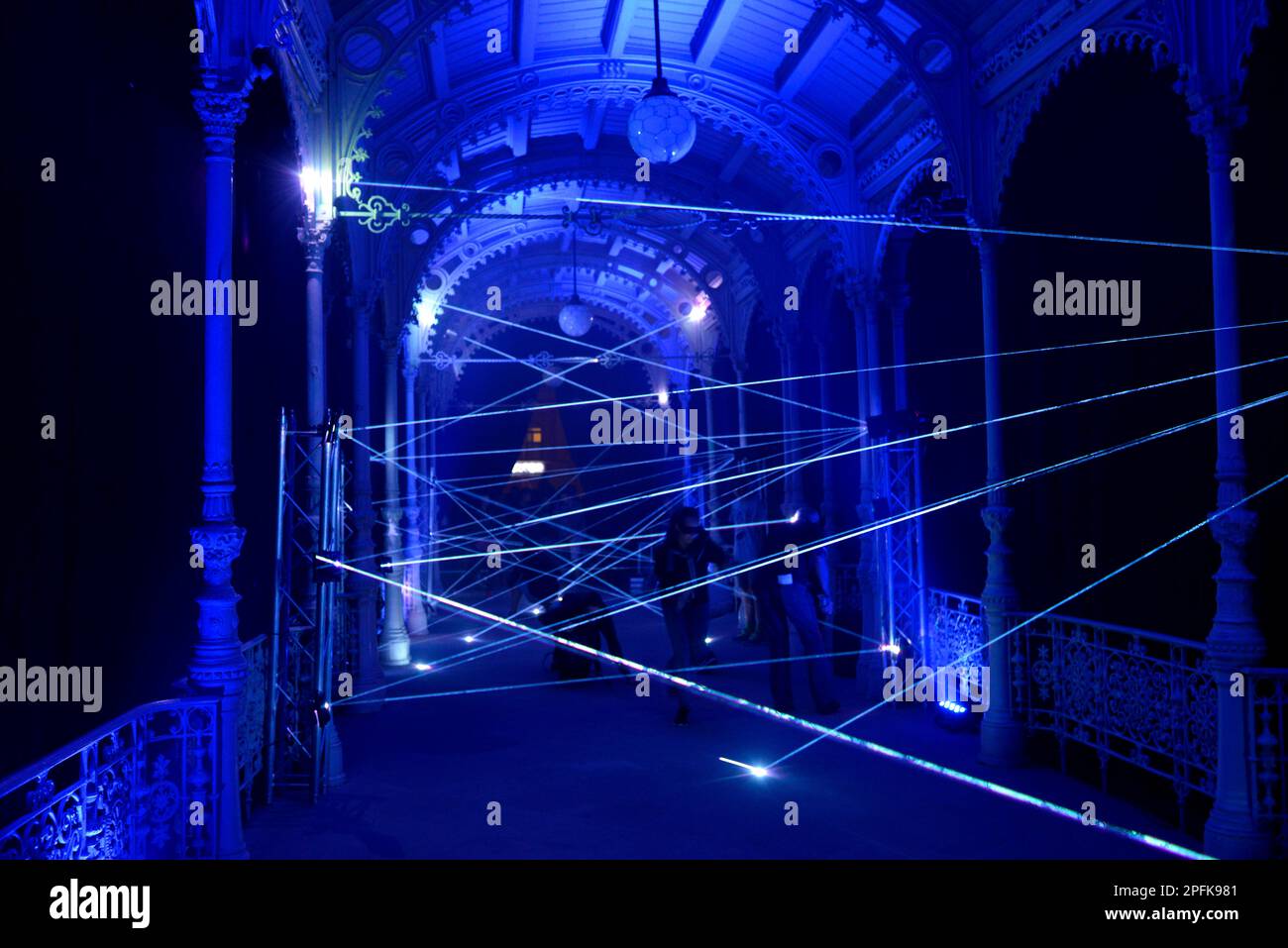 Festival of Lights, Garden Colonnade, Karlovy Vary, Czech Republic ...