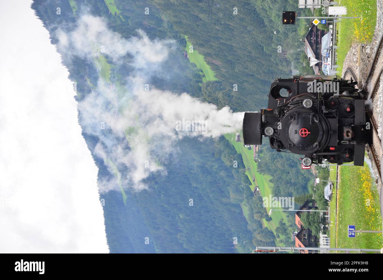 Nostalgia, steam train, Zillertalbahn, Tyrol, Austria Stock Photo - Alamy