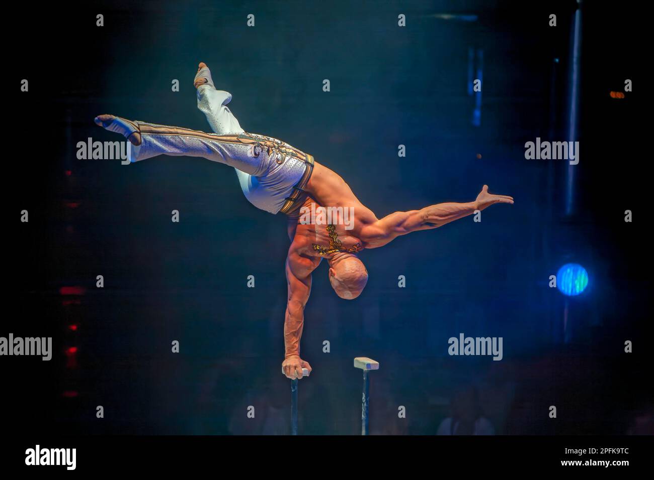 Artist in circus ring Stock Photo - Alamy