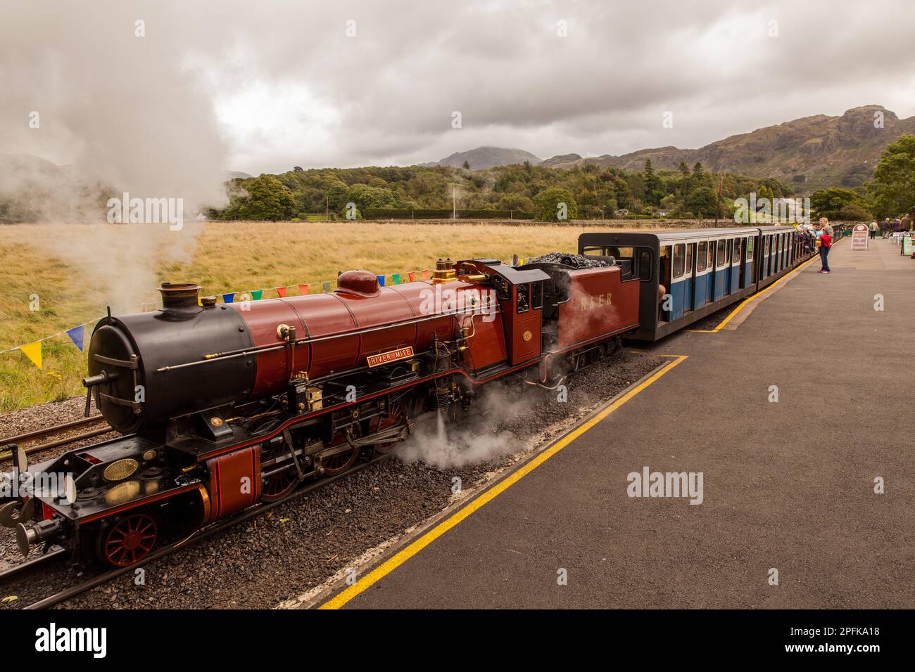 Ravenglass Railway, Lake District, Cumbria, United Kingdom Stock Photo ...