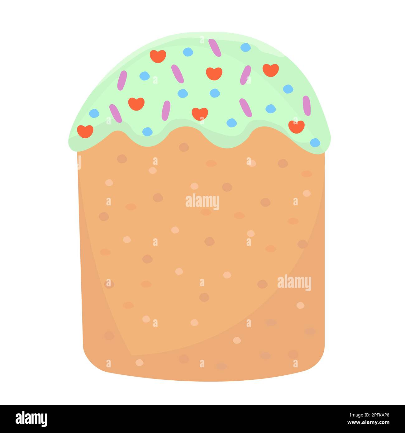 Orange cake cartoon character Cut Out Stock Images & Pictures - Alamy