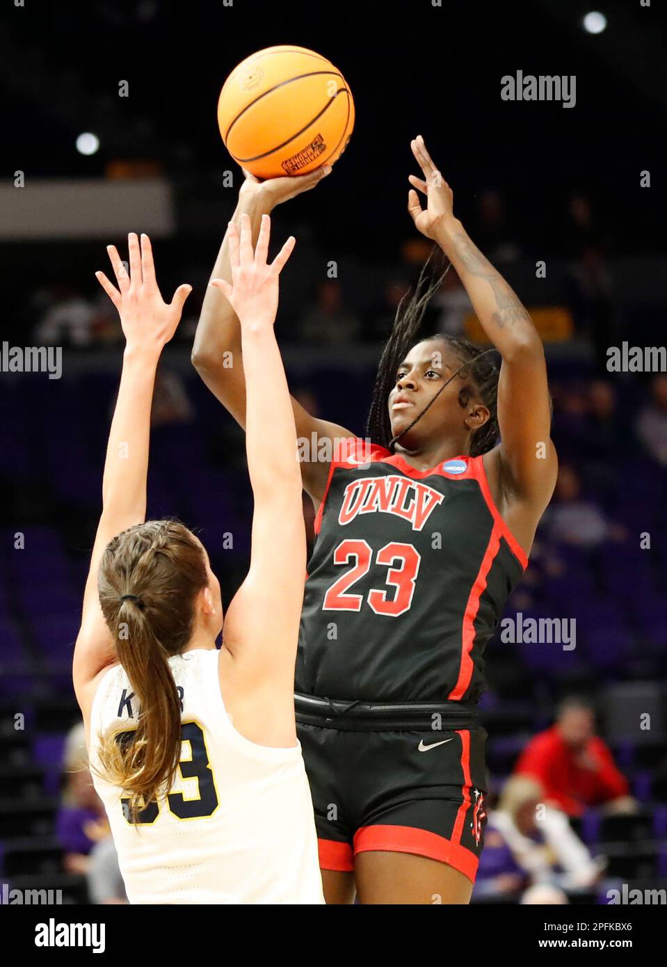 Baton Rouge, USA. 17th Mar, 2023. UNLV Rebels center Desi-Rae Young (23 ...