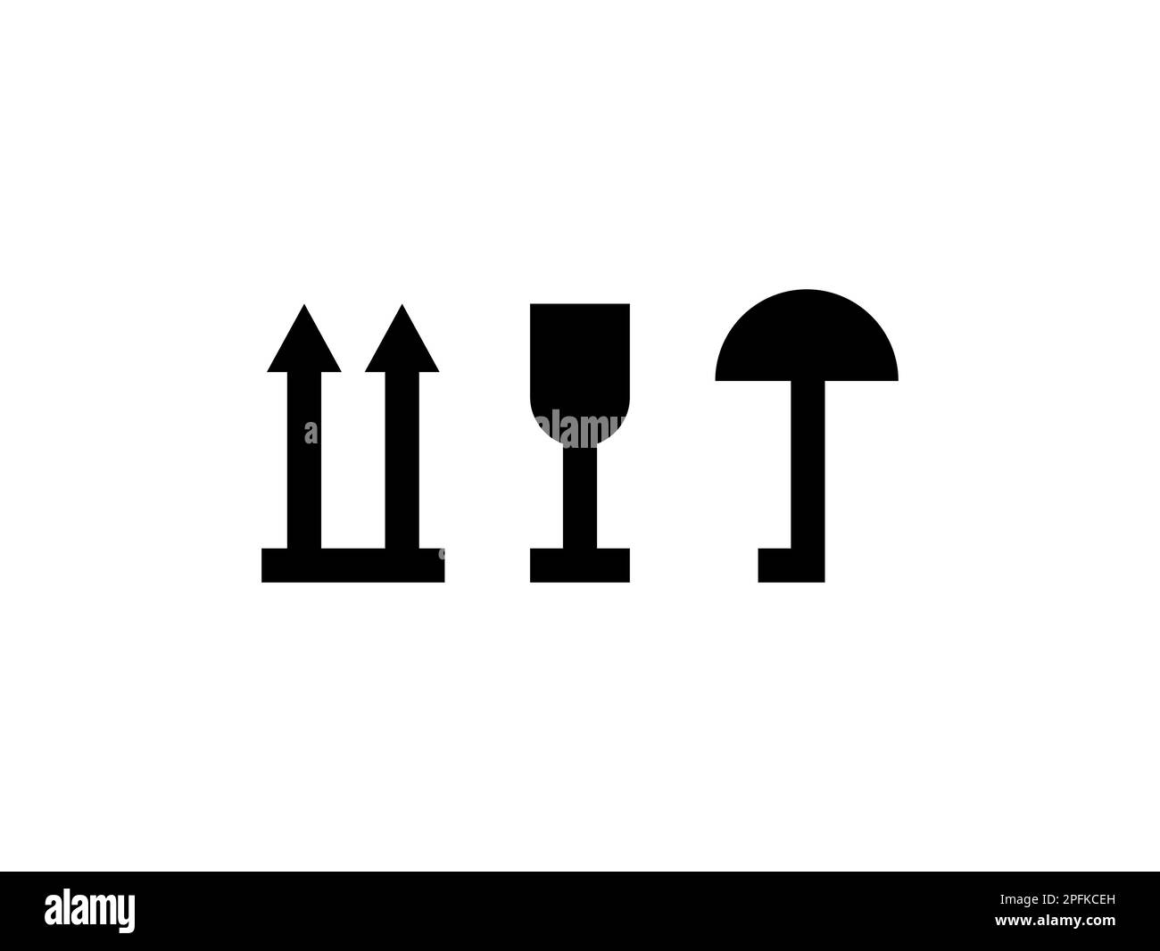 Handle care caution fragile Black and White Stock Photos & Images - Alamy