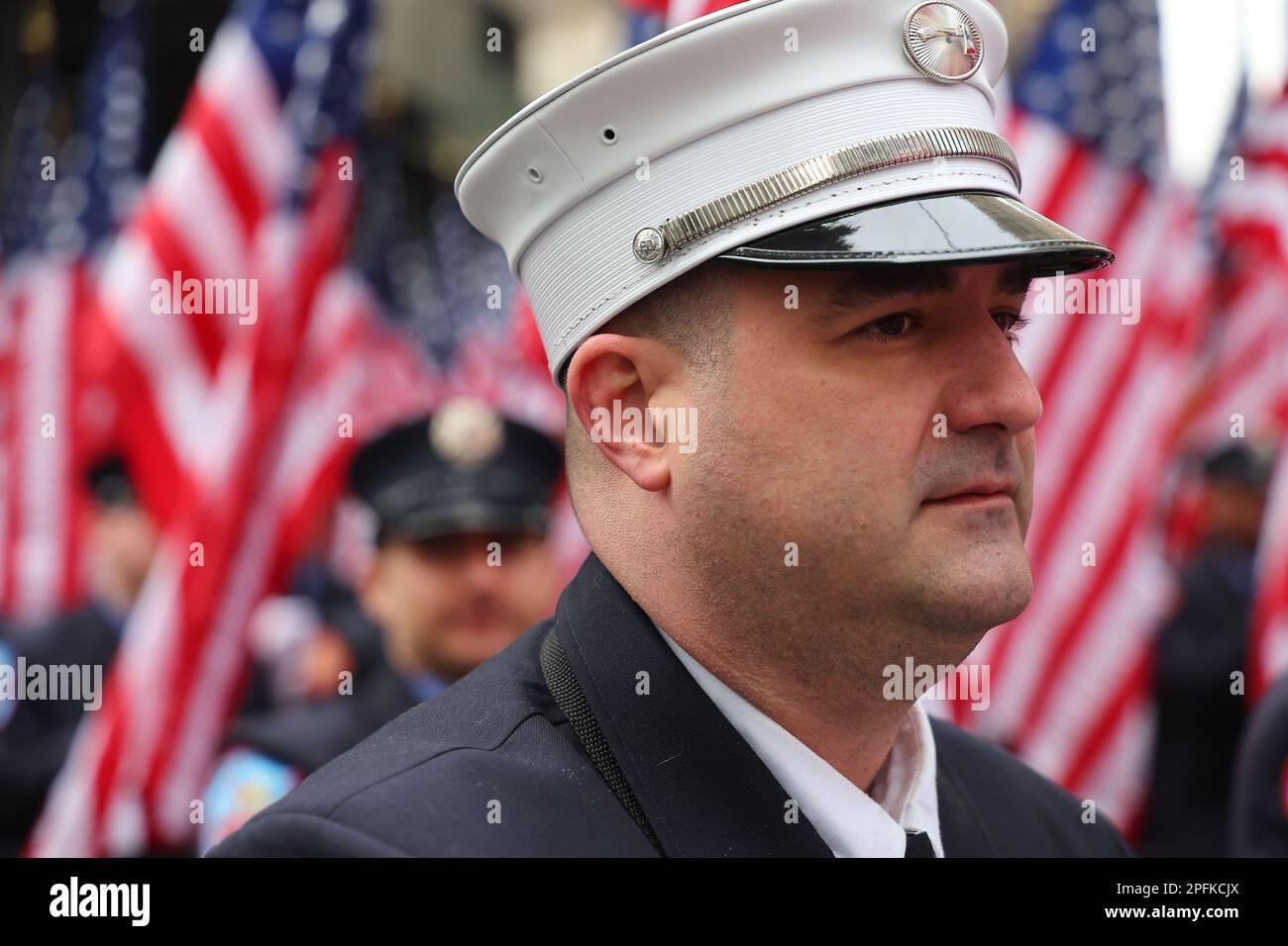 New york city fire department color guard hi-res stock photography and ...