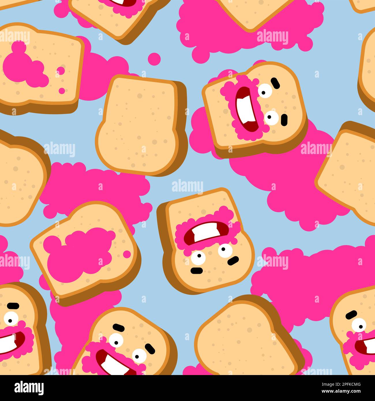Food white bread jam sandwich Stock Vector Images - Alamy