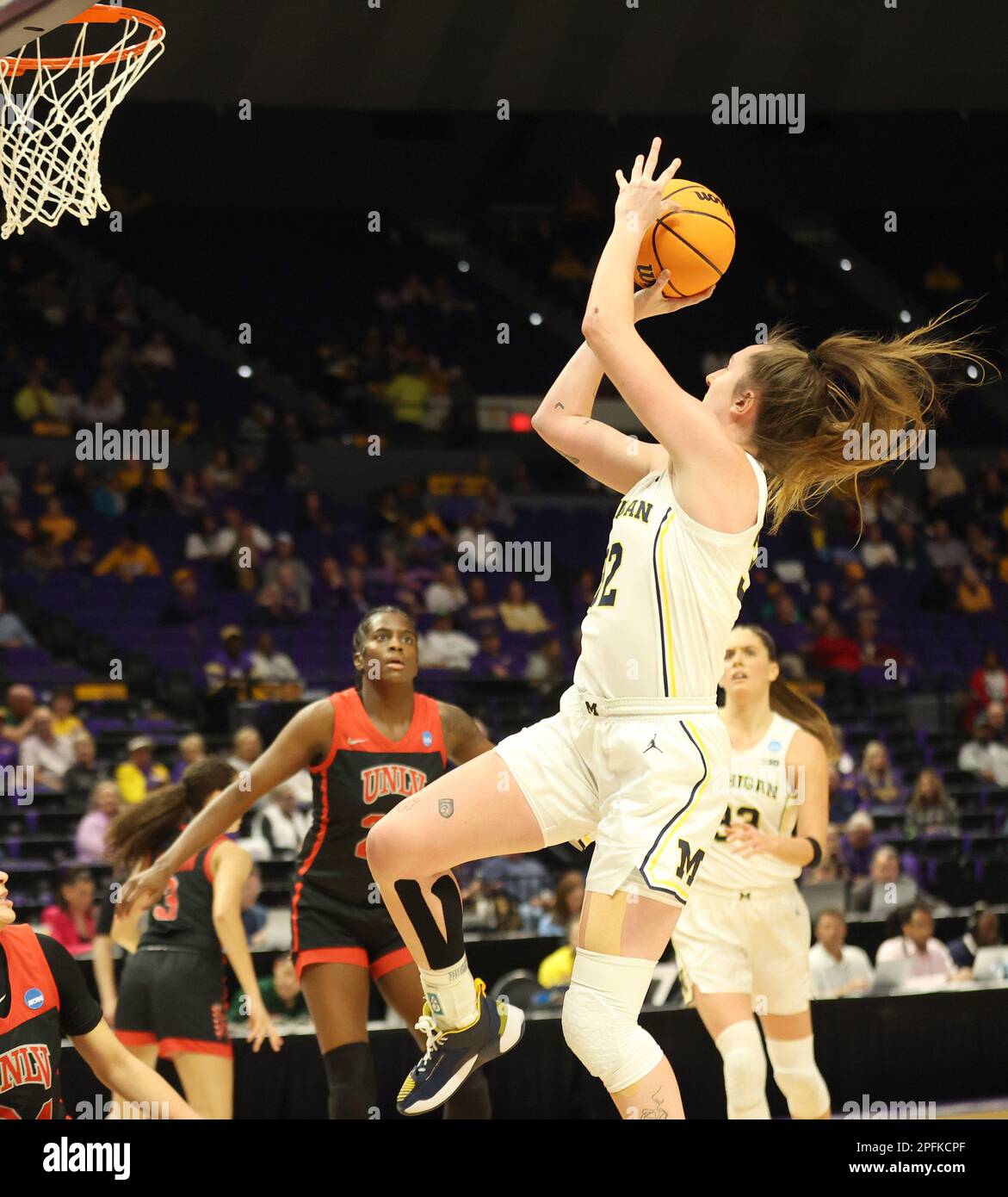 Baton Rouge, USA. 17th Mar, 2023. Michigan Wolverines guard Leigha ...