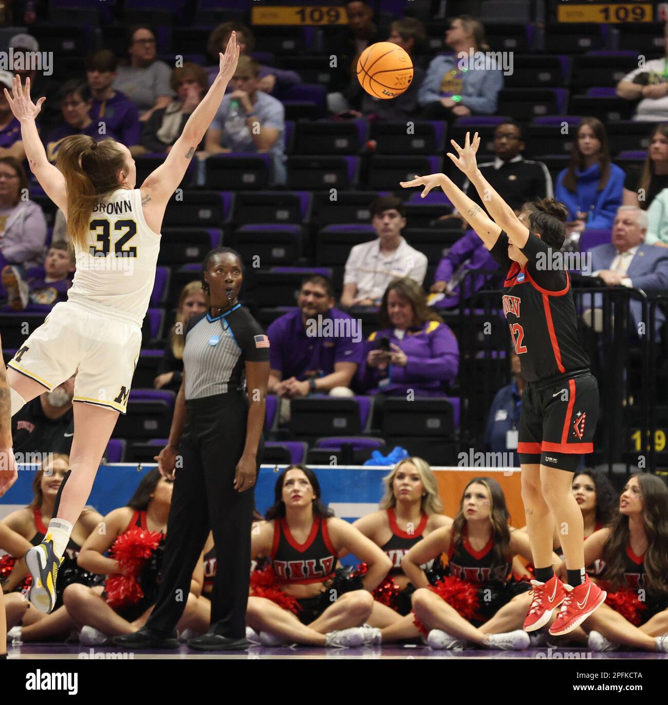 Baton Rouge, USA. 17th Mar, 2023. UNLV Rebels guard Alyssa Durazo ...