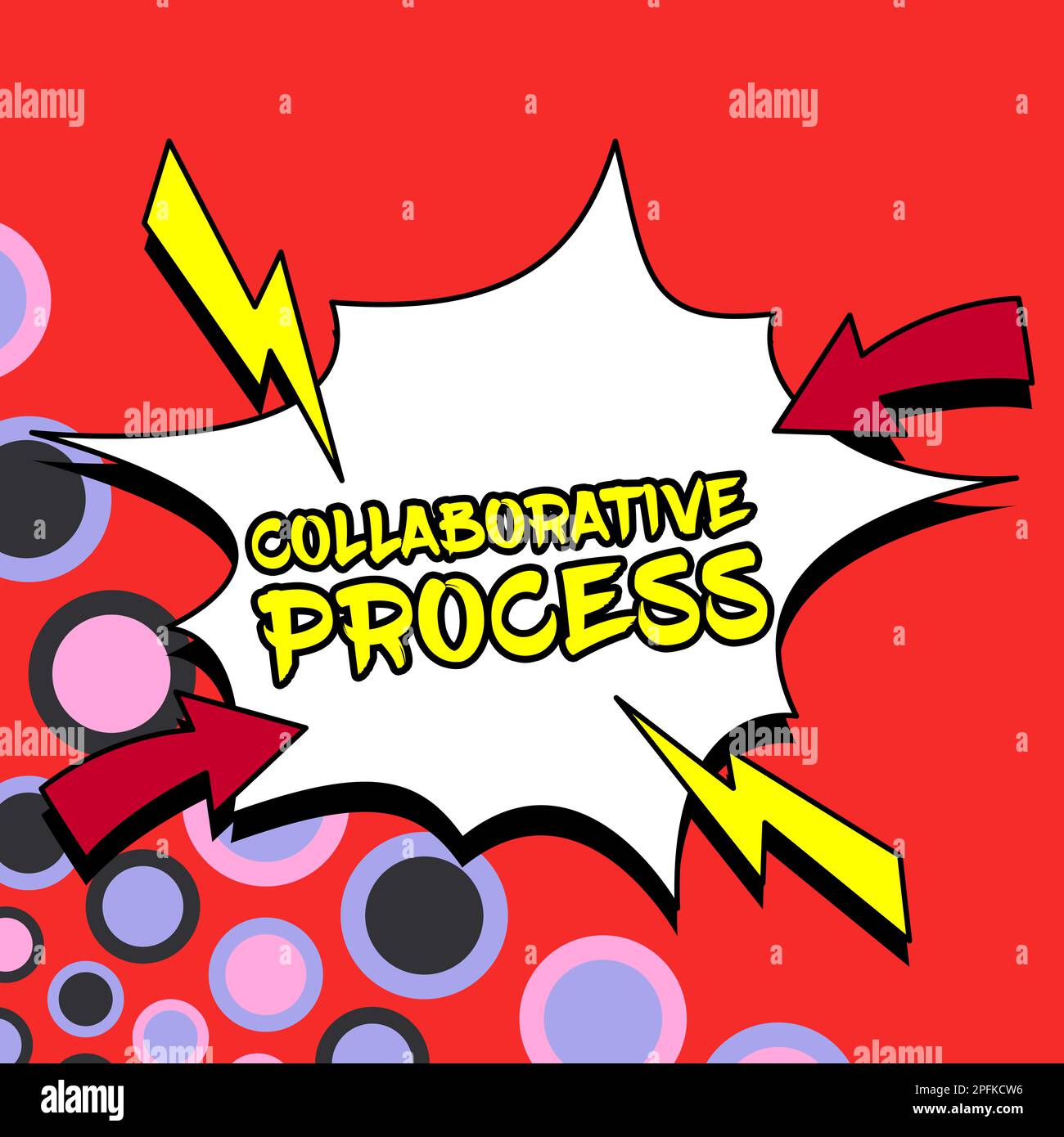 Hand writing sign Collaborative Process. Business approach people and ...