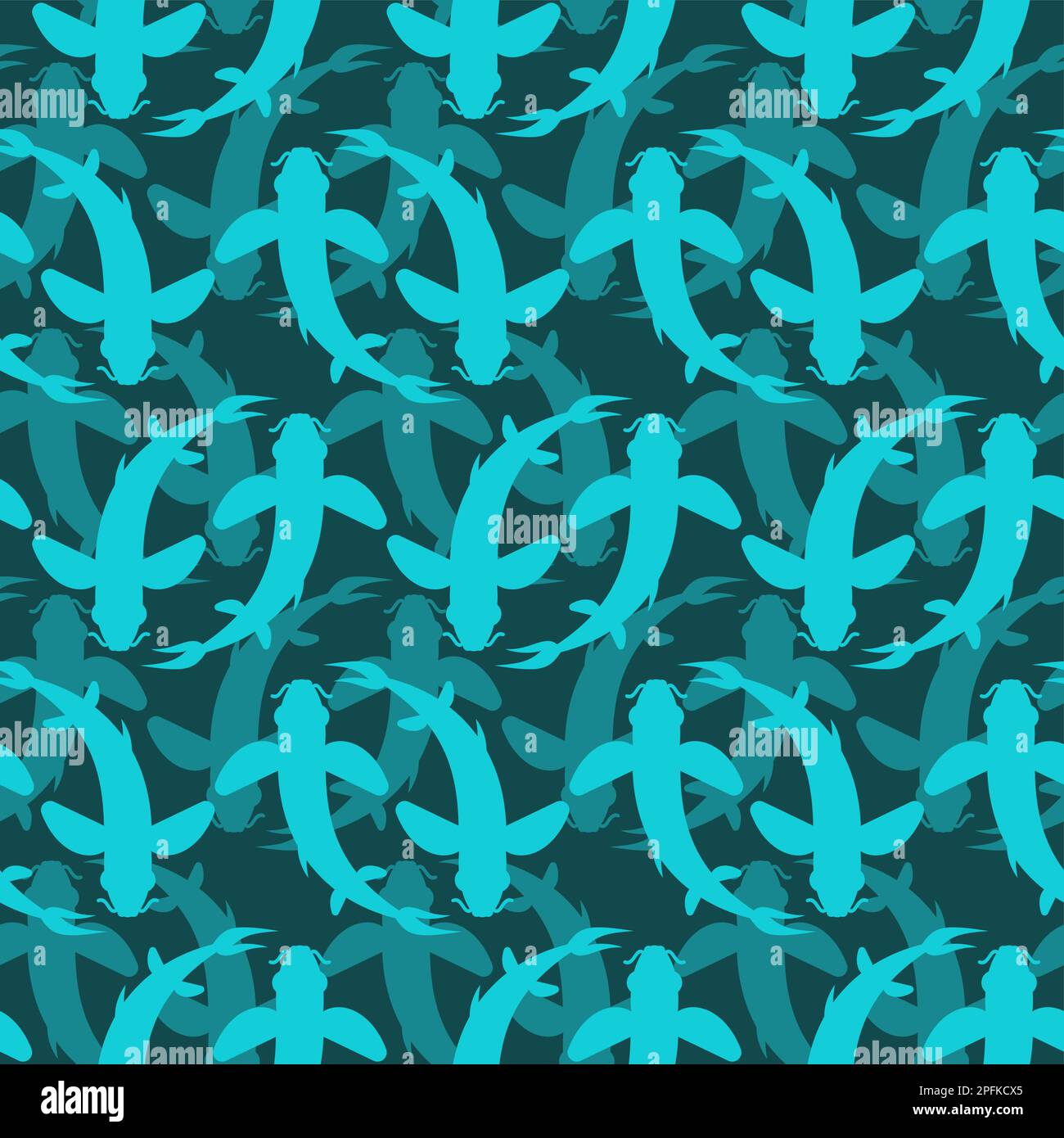 Chinese fish pattern seamless. Fishes background Stock Vector Image ...