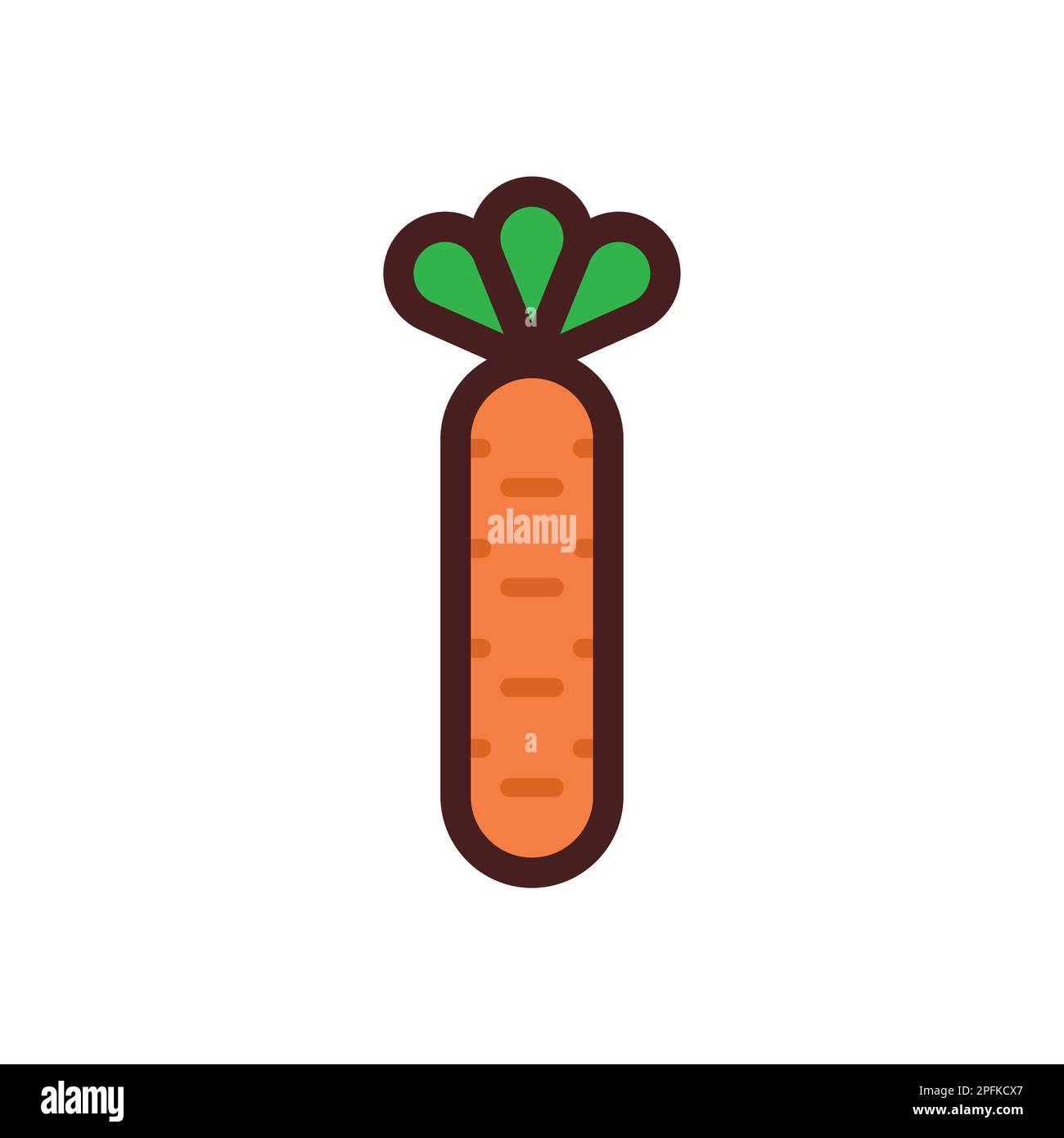 Carrot cartoon isolated. Vegetable Vector illustration Stock Vector ...