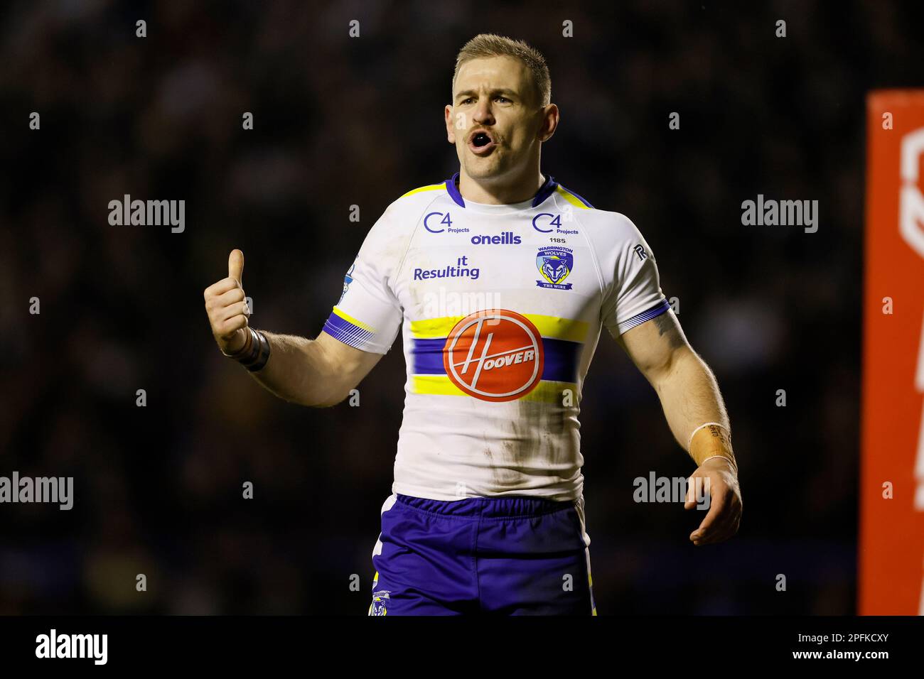 Warrington Wolves Mathew Duffy during the Betfred Super League match at ...