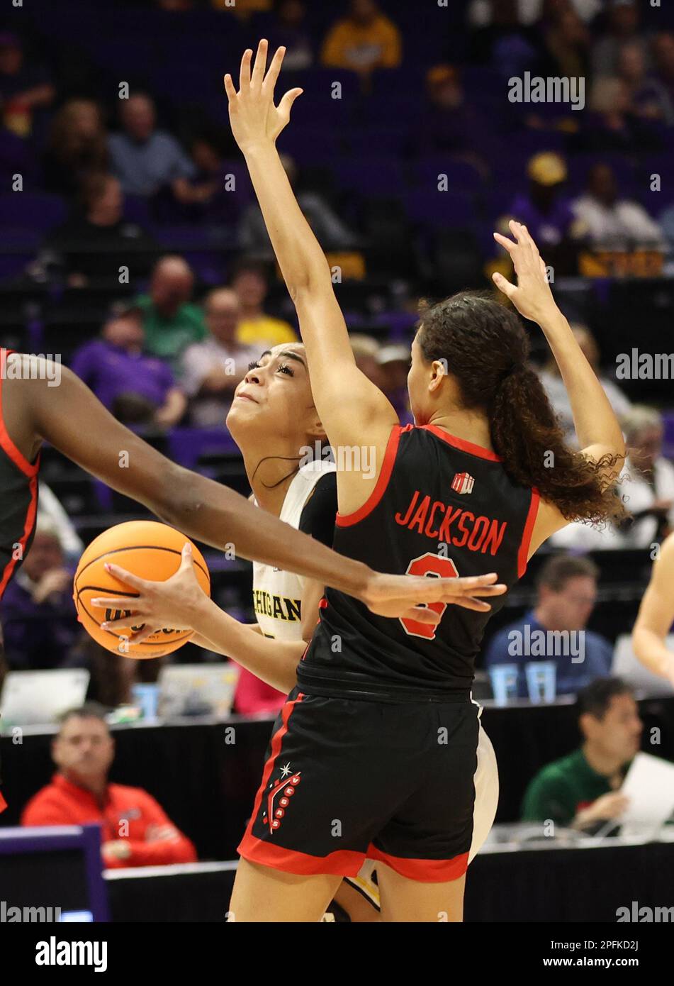 Baton Rouge, USA. 17th Mar, 2023. Michigan Wolverines guard Laila ...