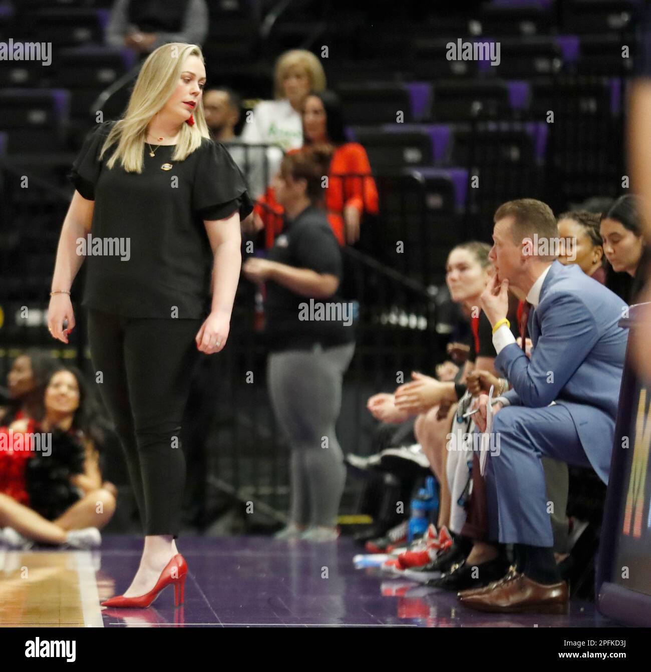 Baton Rouge, USA. 17th Mar, 2023. UNLV Rebels head coach Lindy La ...