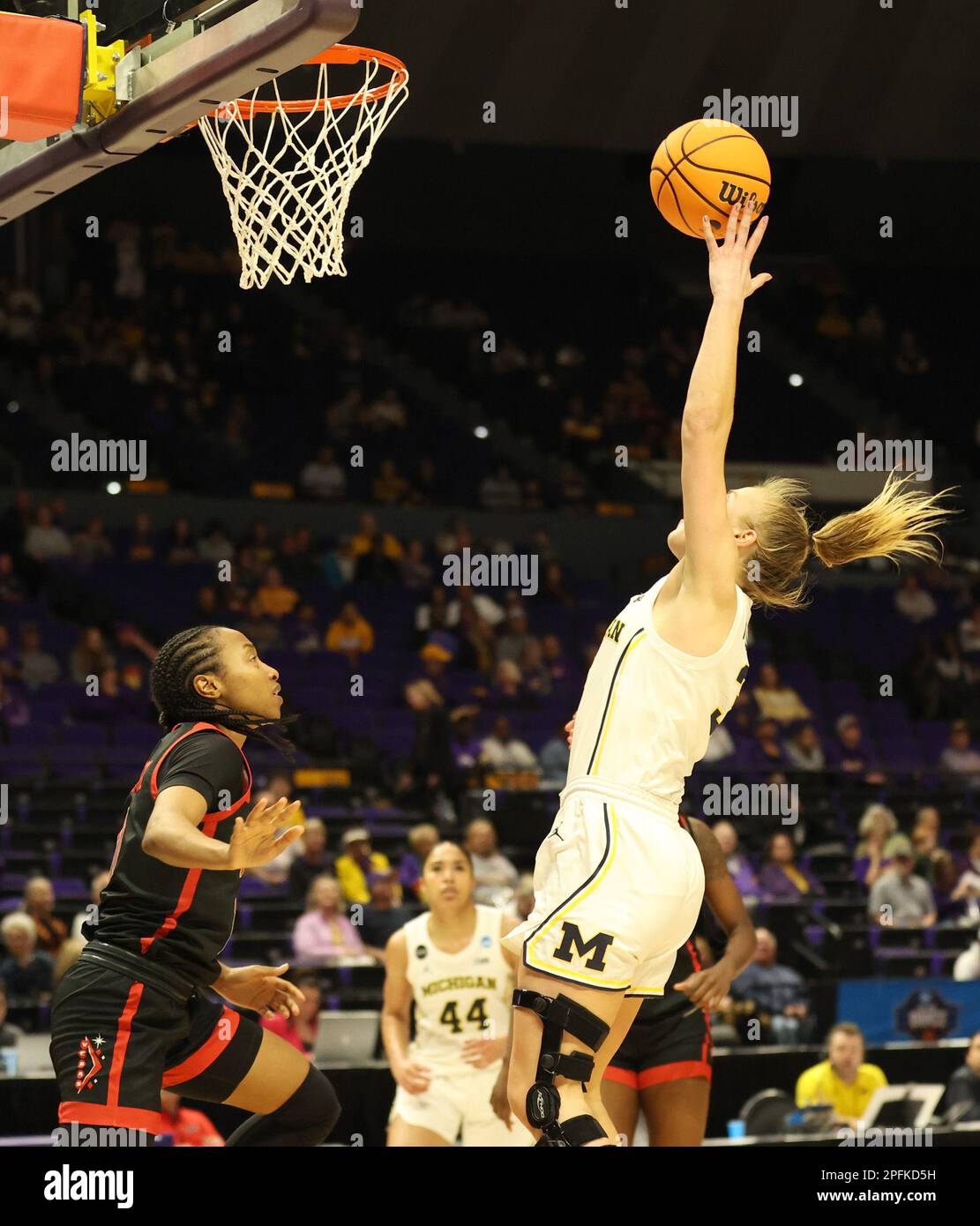 Baton Rouge, USA. 17th Mar, 2023. Michigan Wolverines guard Maddie ...