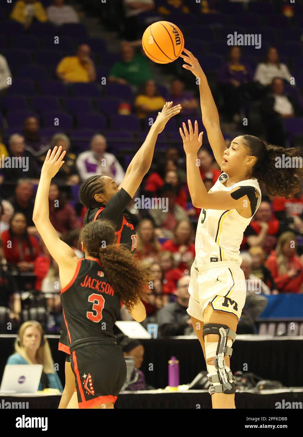 Baton Rouge, USA. 17th Mar, 2023. Michigan Wolverines guard Laila ...