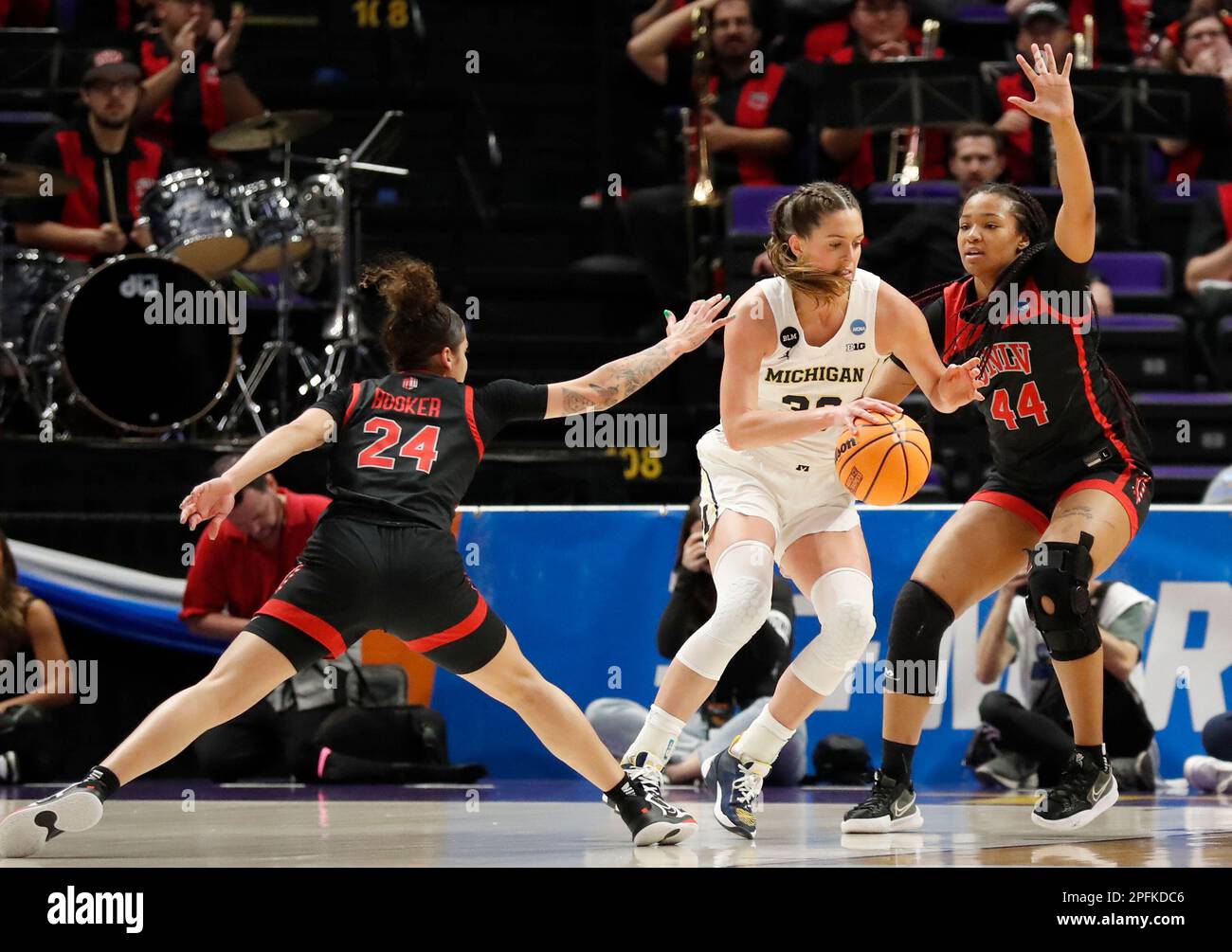Baton Rouge, USA. 17th Mar, 2023. Michigan Wolverines forward Emily ...