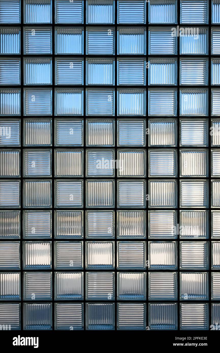 Pattern of the textured tiled glass in window Stock Photo - Alamy