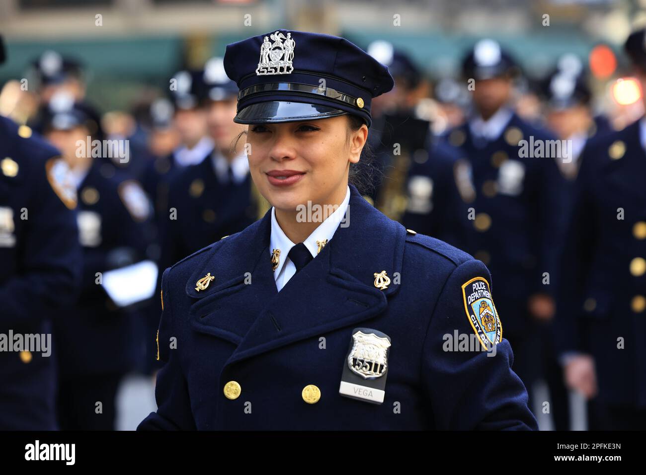 New york city police department marching band hi-res stock photography ...