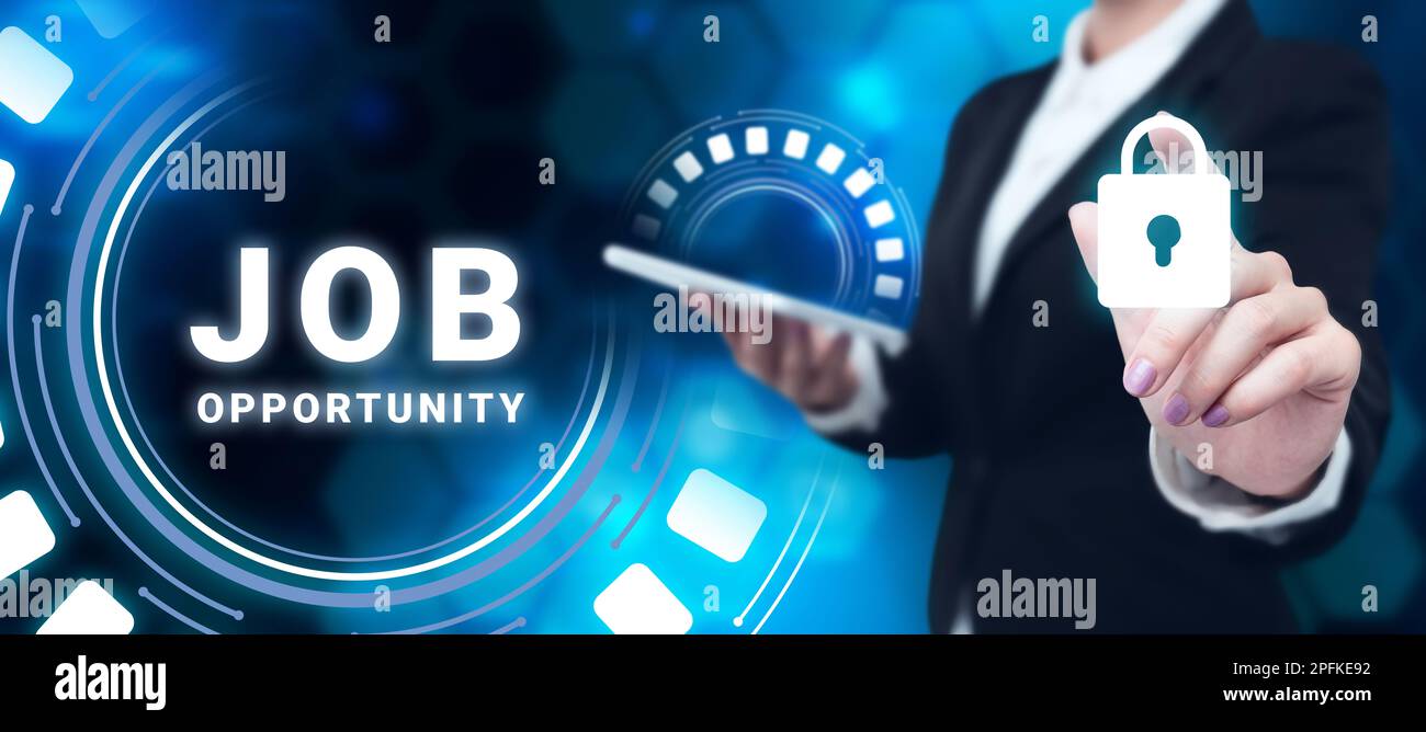 Conceptual display Job Opportunity. Business showcase an opportunity of ...