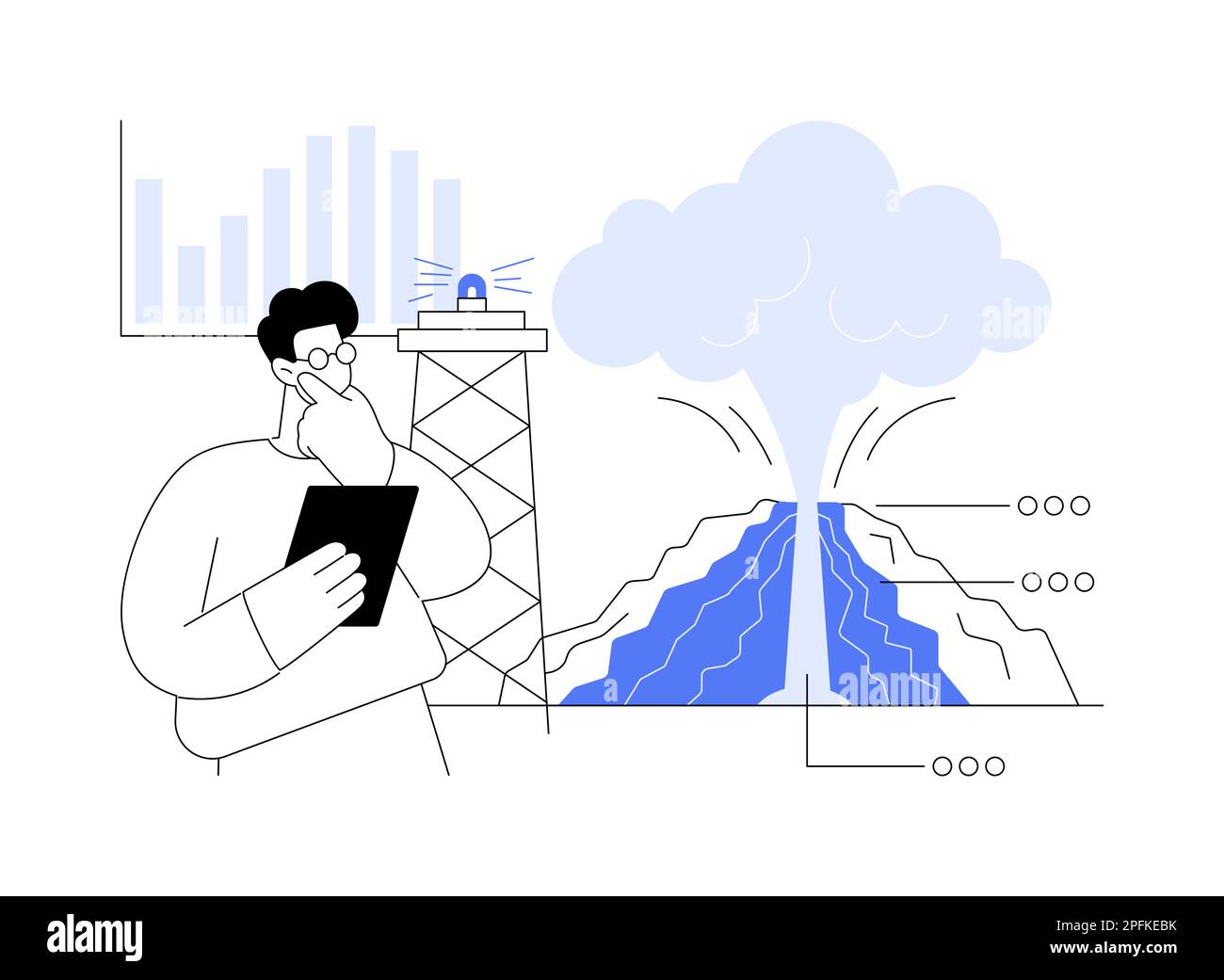Volcanology abstract concept vector illustration Stock Vector Image ...
