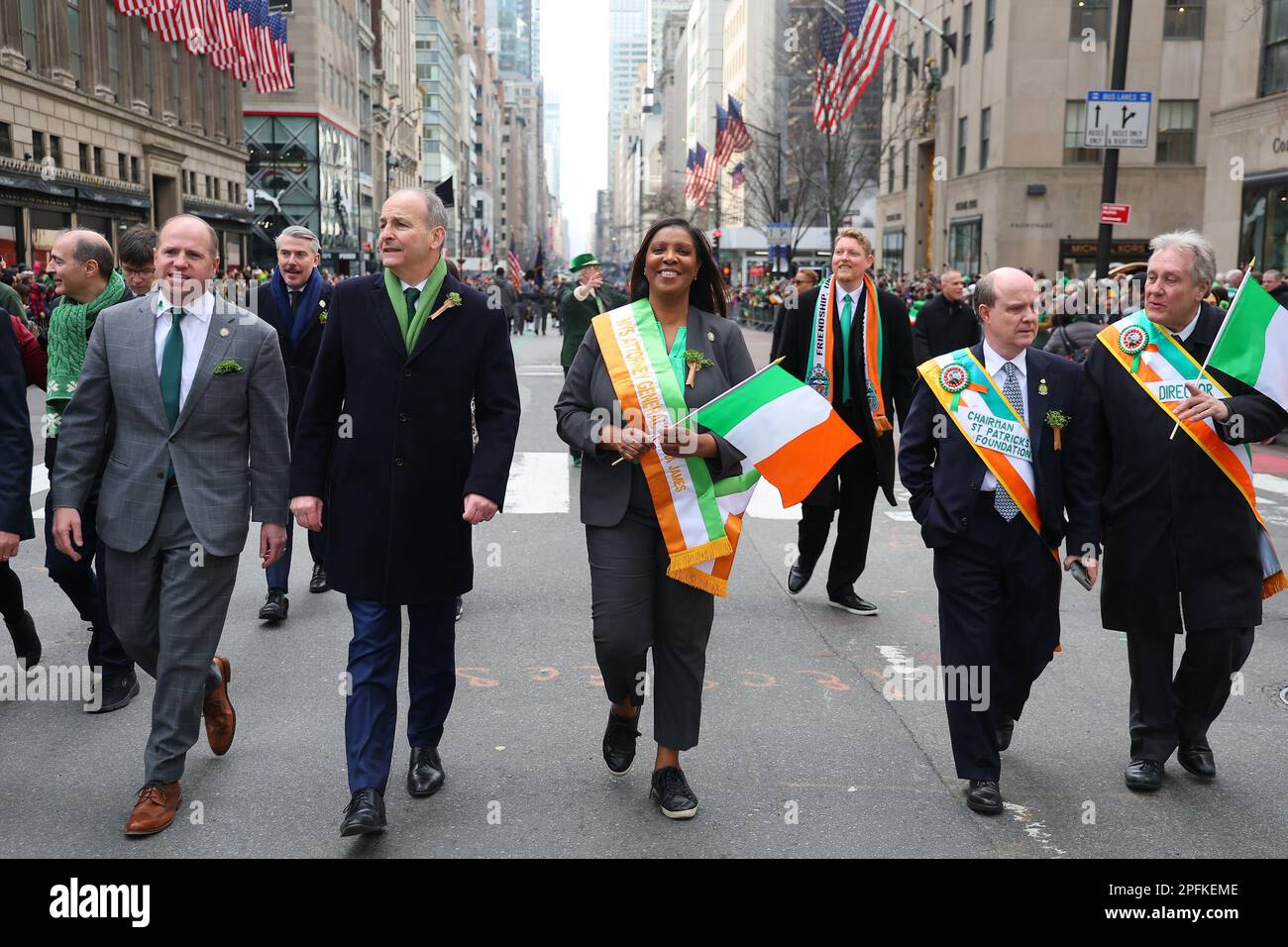 Attorney General of New York Letitia James during the St. Patrick's Day ...